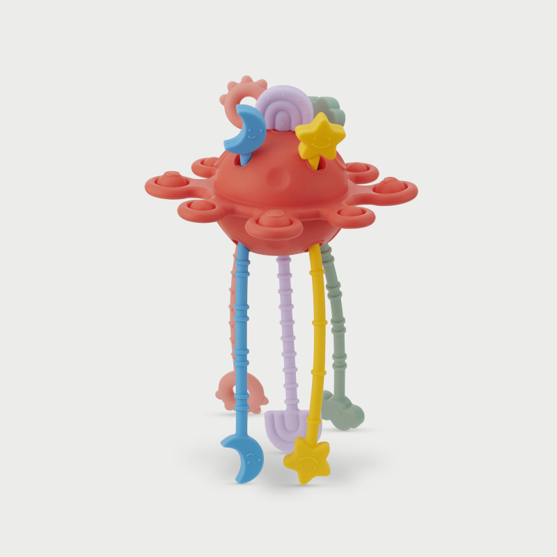 Silisoft Zip Pull Toy (Rainbow) | Commotion