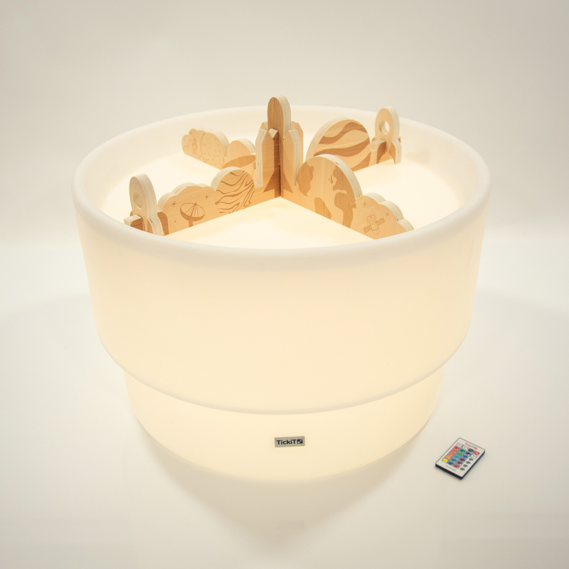 Sensory Mood Discovery Table + Space Discovery Dividers | Commotion